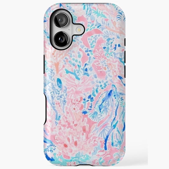 Blue and Pink Warm Water Abstract Art Fluid Resin Acrylic Swirl Marble ...
