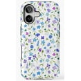 Blue and Purple Romantic Flowers Floral Art Phone Case for iPhone 11 12 ...