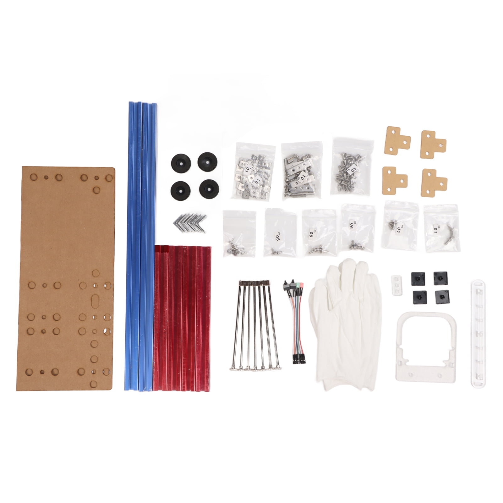 Blue and Red Colorful Aluminum DIY ATX Open Frame Computer Case ...