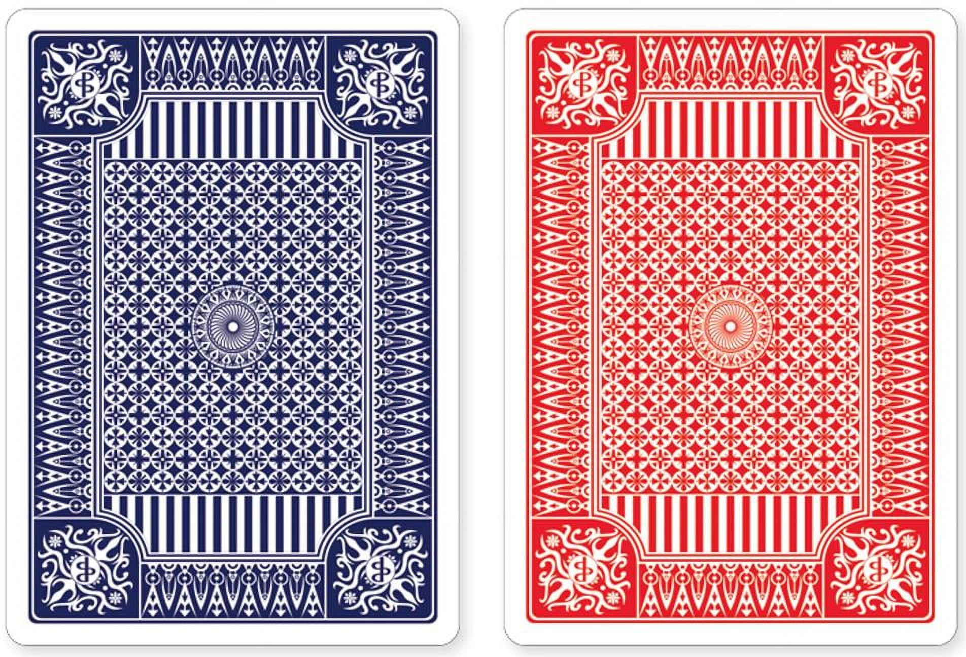 Blue and Red Premium Playing Cards, Two Standard Decks - Walmart.com