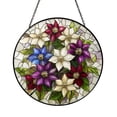Blue and Red Wildflower Window Hanging – Glass Style Art - Walmart.com