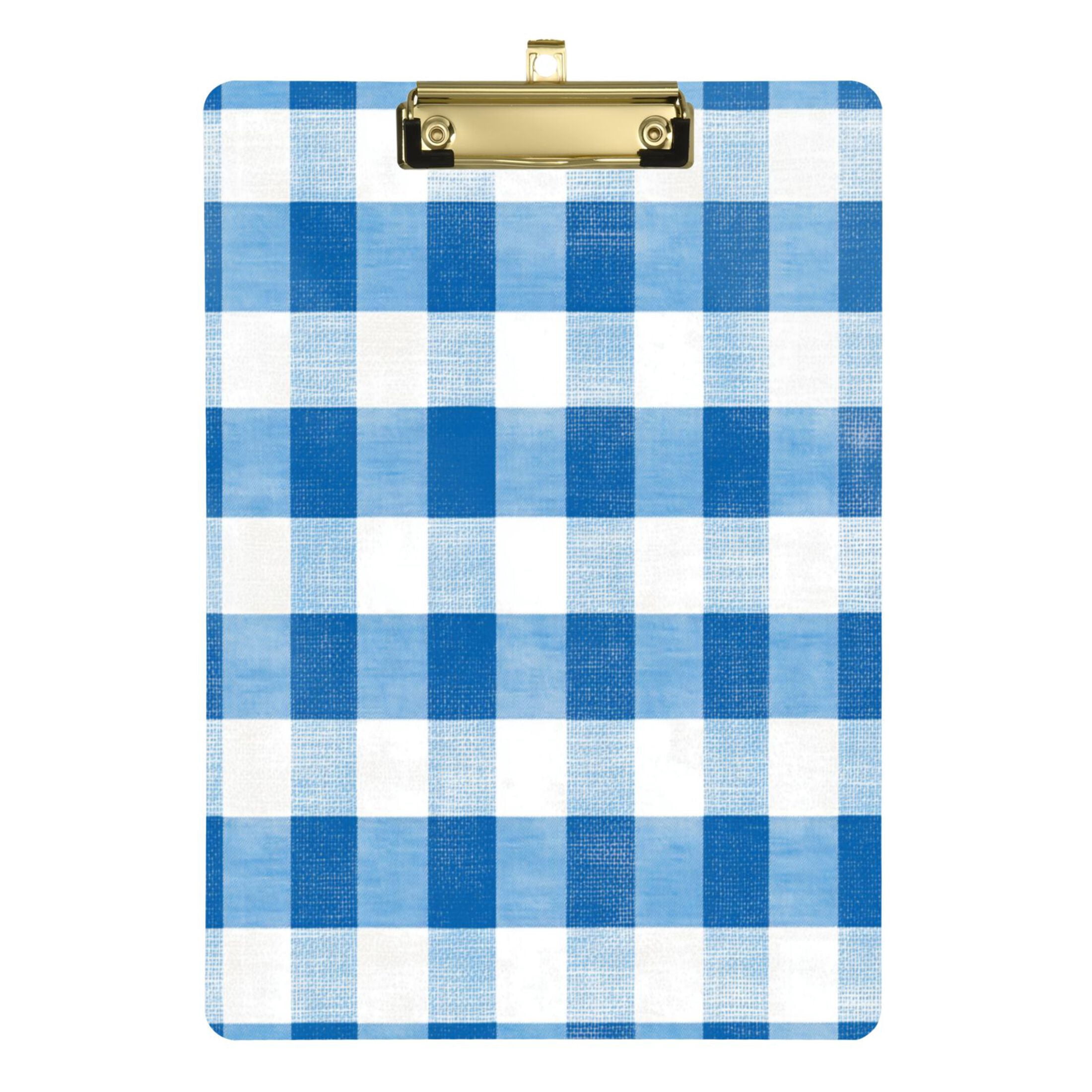 Blue and White Checkered Pattern Acrylic Clipboards A4 Standard Size ...