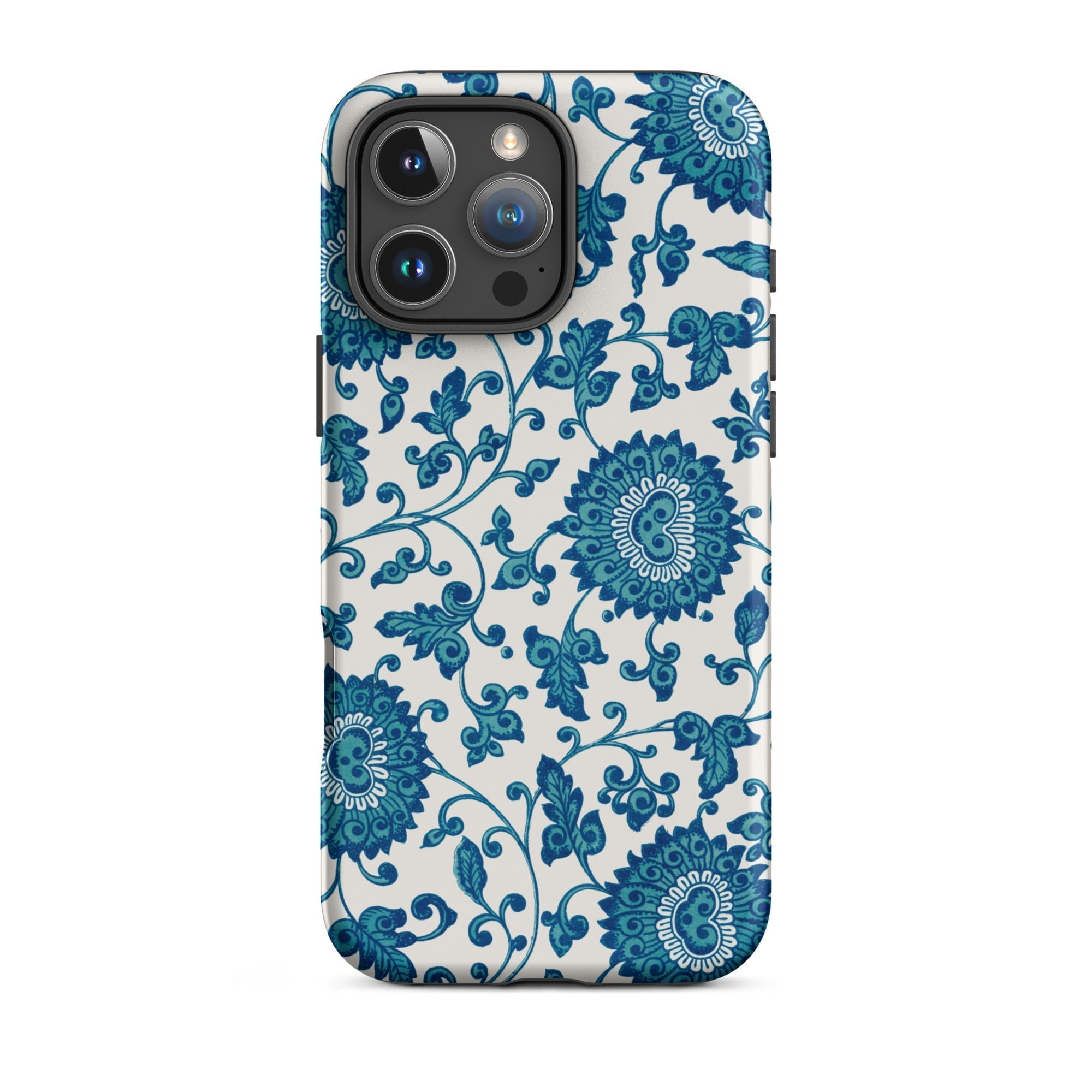 Blue and White Floral Pattern Owen Jones Phone Case Compatible with ...