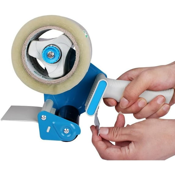 Blue and White Heavy Duty Tape Dispenser 2" | Handheld Packaging Tape ...
