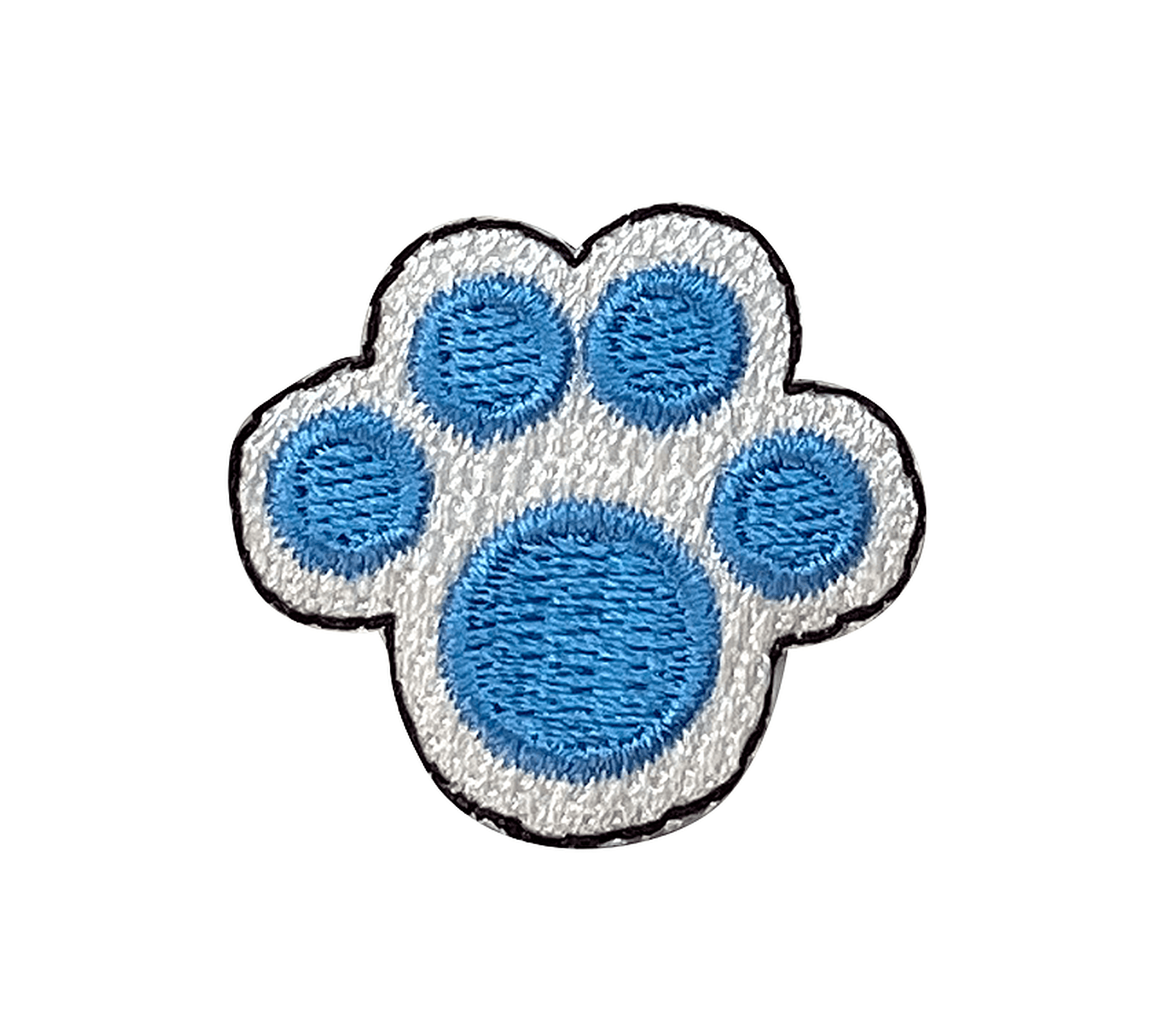 Blue and White Paw Print, Pets, Animals, Dog, Embroidered, Iron on ...