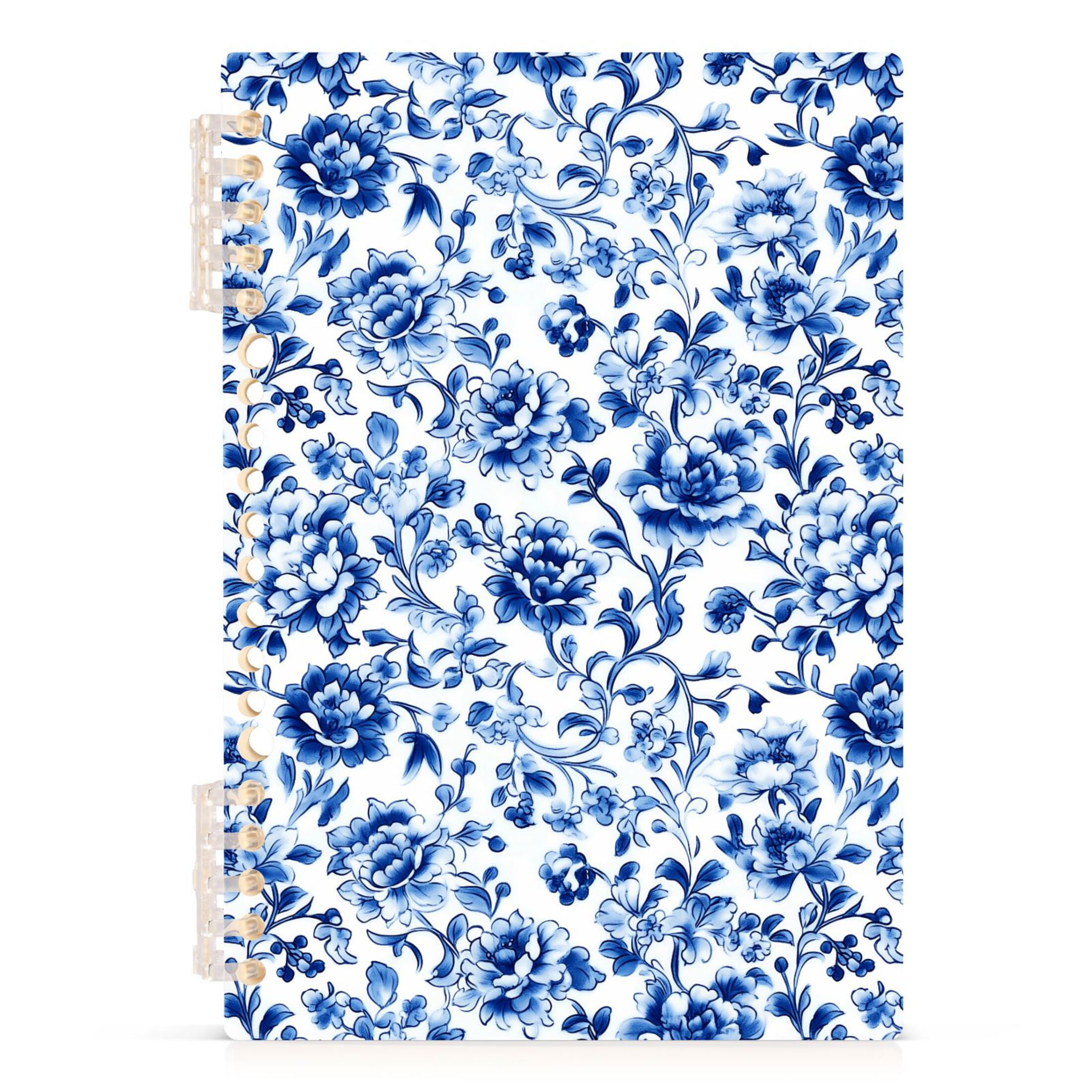 Blue and White Porcelain Floral Notebooks 1-subject Journal 60 Sheets ...