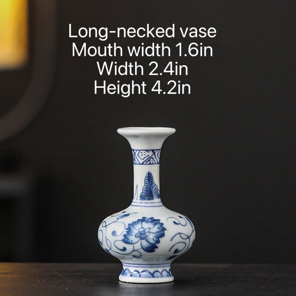 Blue and White Porcelain Small Vase, a Decorative Item for Dining ...
