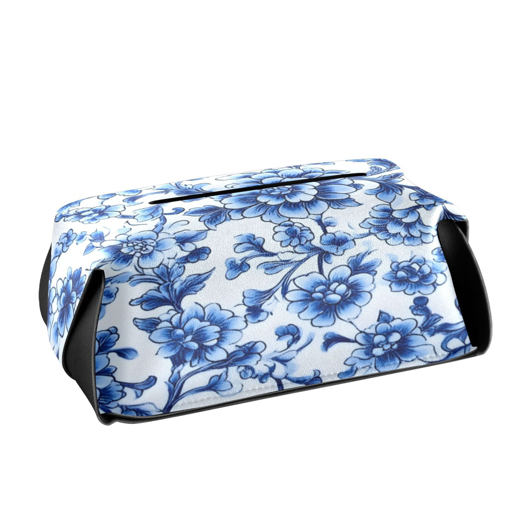 Blue and White Porcelain Tissue Holders for Bathrooms Leather PVC ...
