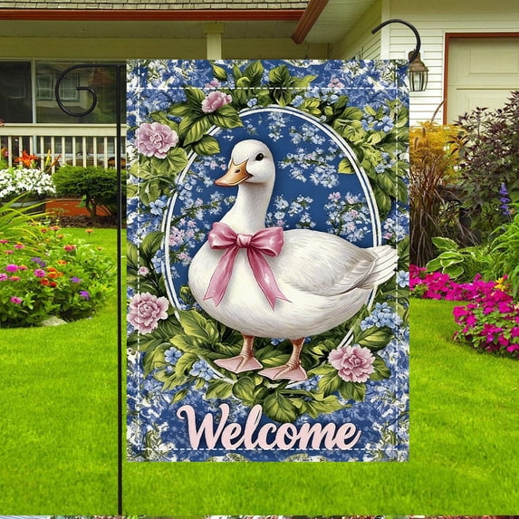 Blue and White Rabbit Fresh Country Fun Courtyard Garden Flag 30x45cm 1 ...