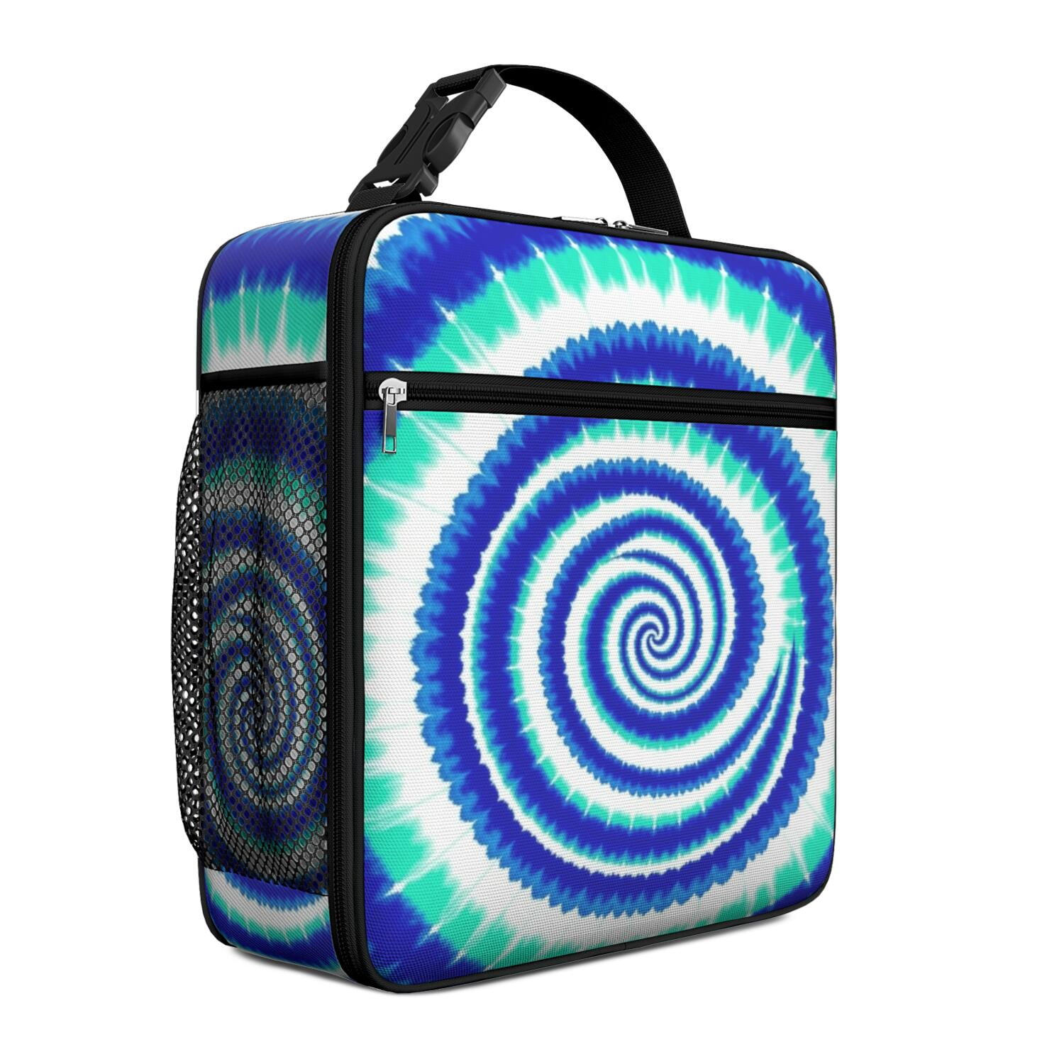 Blue and White Tie Dye Pattern 8 Can Capacity Insulated Lunch Bag for ...