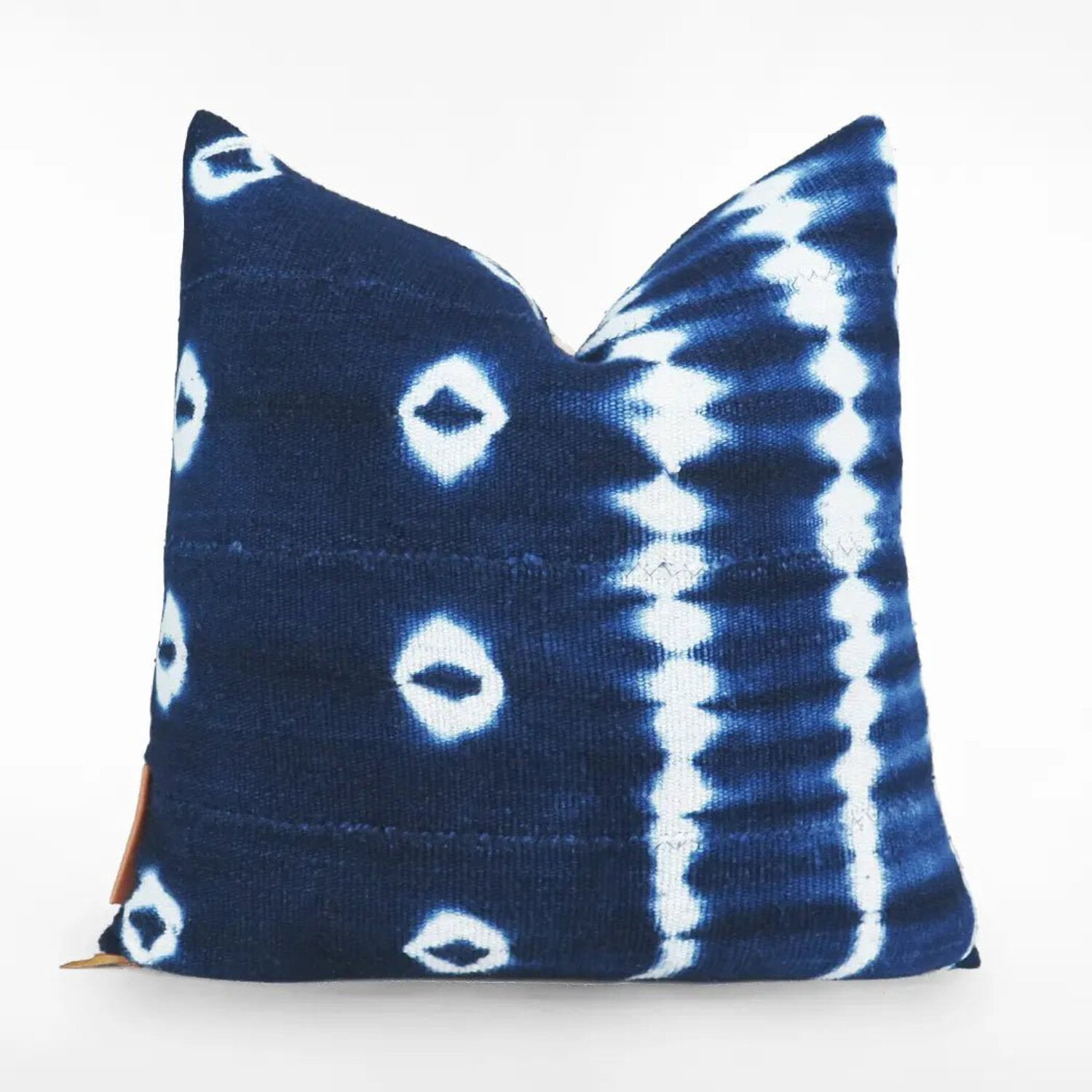 Blue and White Tie-Dye Throw Pillow | Artistic Accent Pillow - Walmart.com