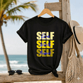 Blue and Yellow Gold Self Ish X3 Colorful Block Graphic Top Unisex T ...