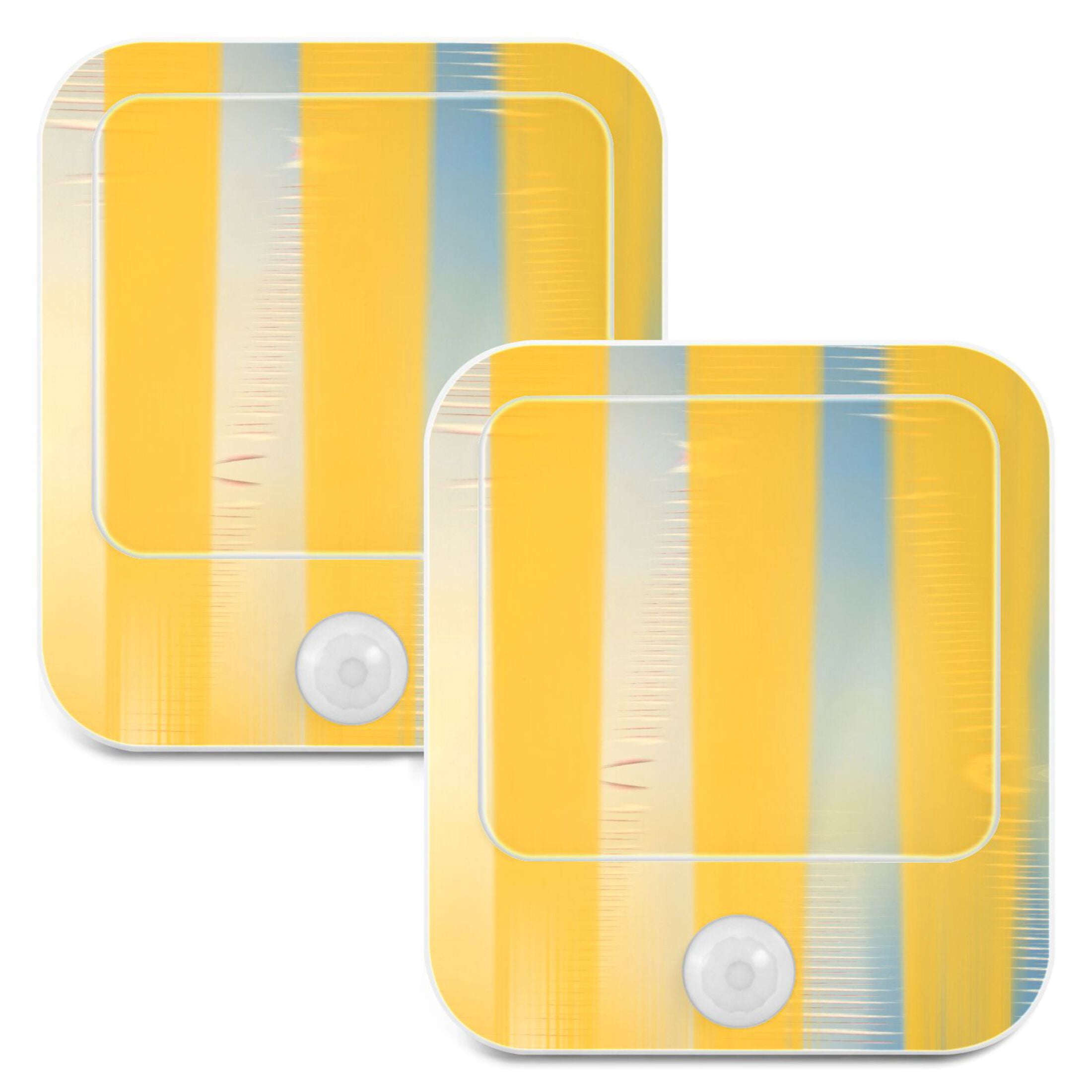 Blue and Yellow Tie Dye LED Motion Sensor Night Light Plug into Wall 2 ...