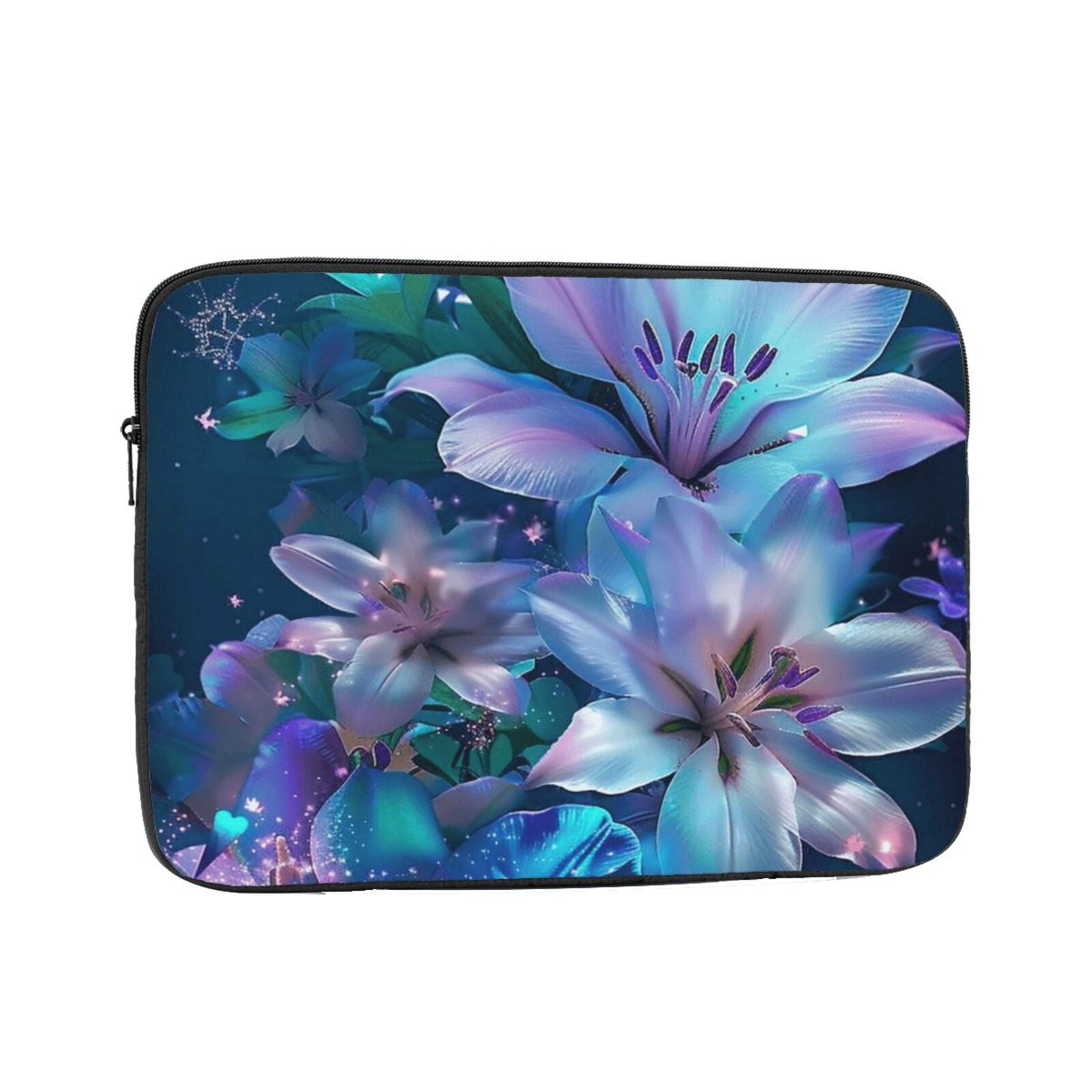 Blue and floral fantasy terproof and shock-proof laptop inner case ...