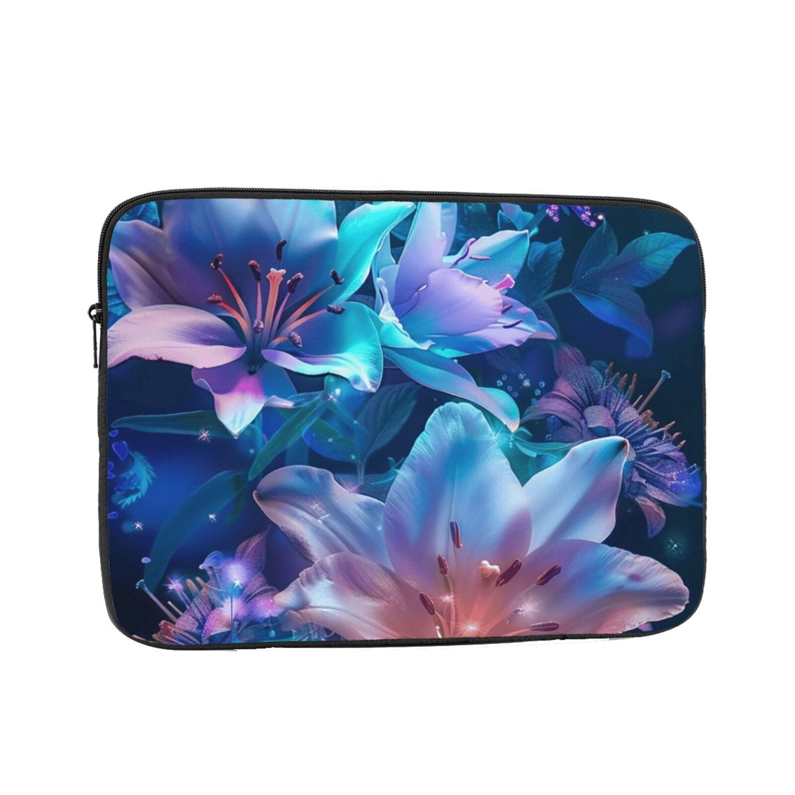 Blue and floral fantasy terproof and shock-proof laptop inner case ...