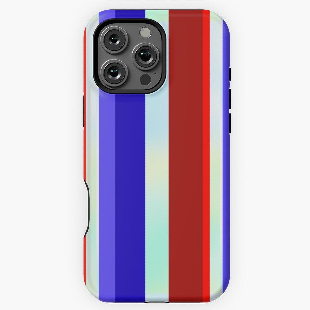 Blue and red strips design Phone Case for iPhone 16 15 14 13 12 11 Pro ...