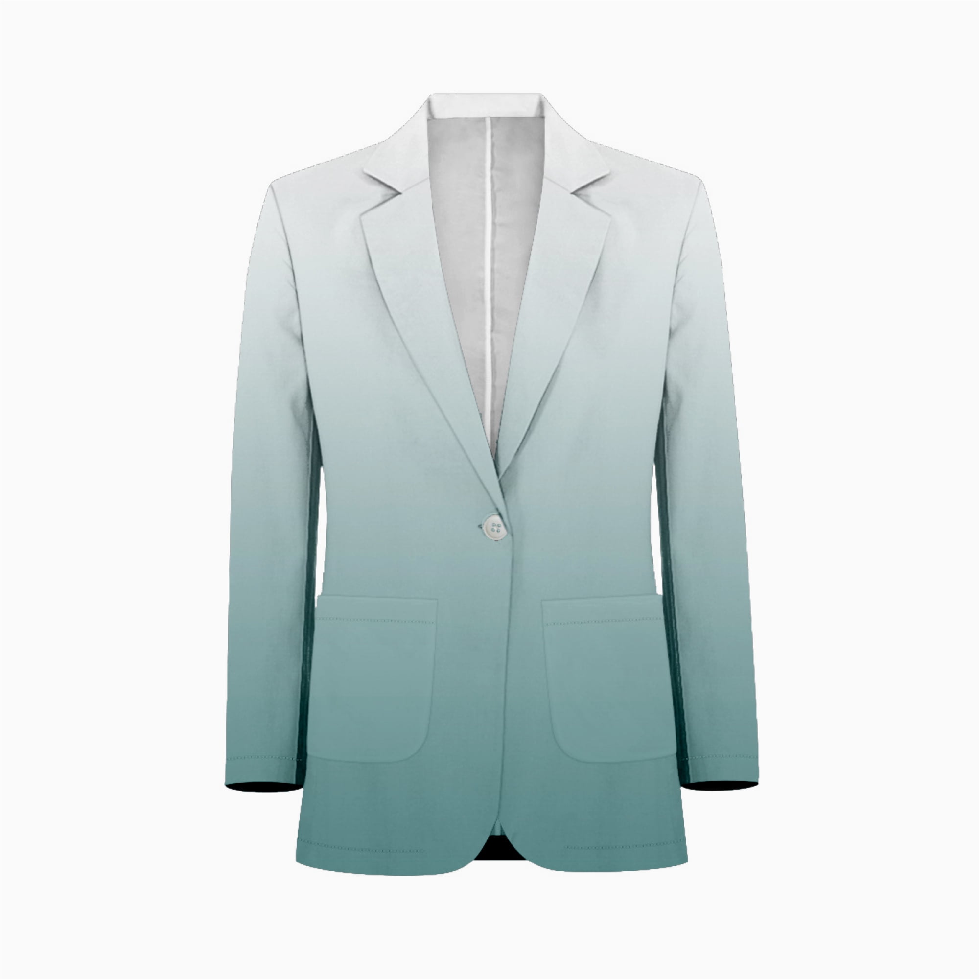 Blue and white gradient Men Blazers Slim Clothing Summer Jacket Man ...
