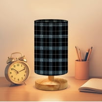 pink purple Checkered Bedside Table Lamp for Bedroom 16 Color Dimmable ...