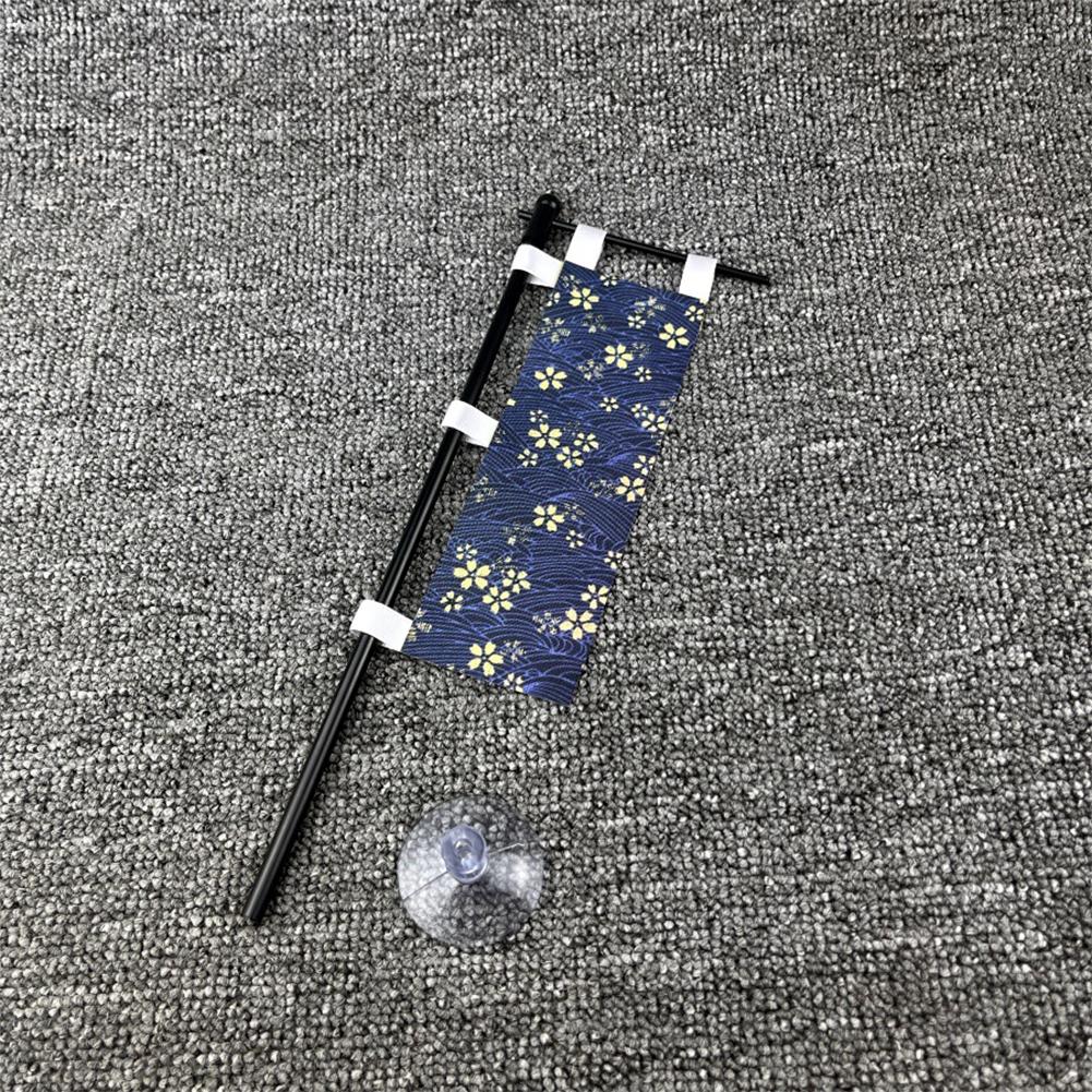 Blue cherry blossom (F) $ Japanese style knife flag car interior ...