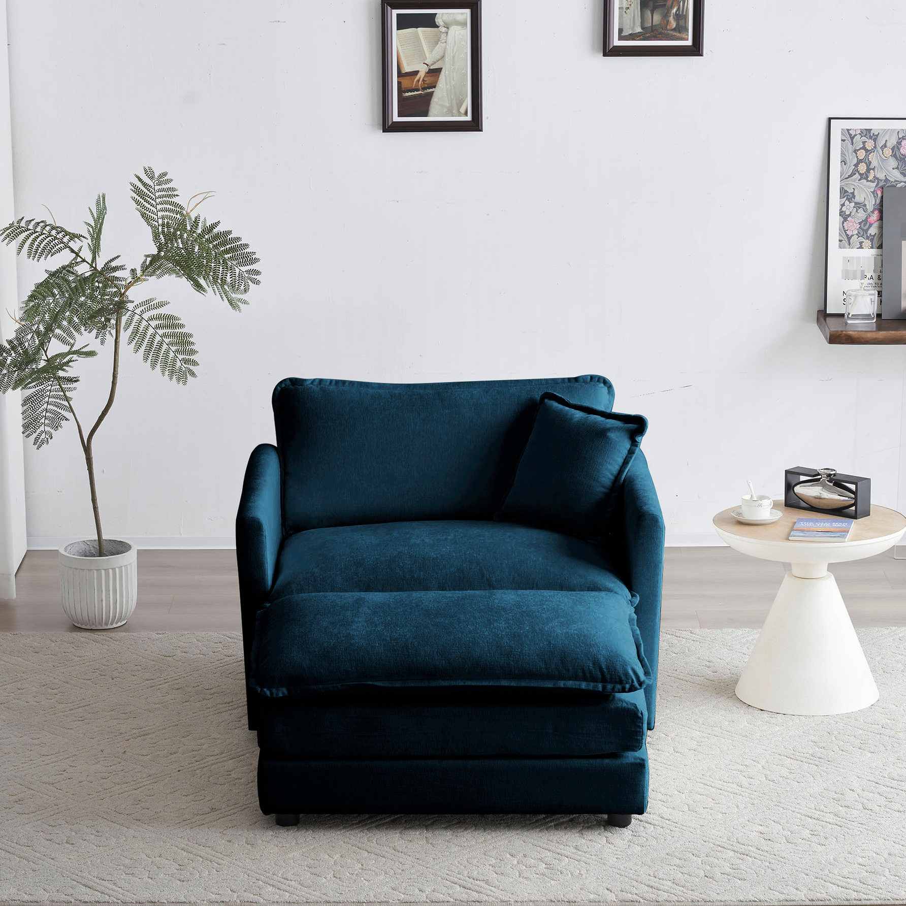 Blue color chair - Support body and relax mind - Living room ...