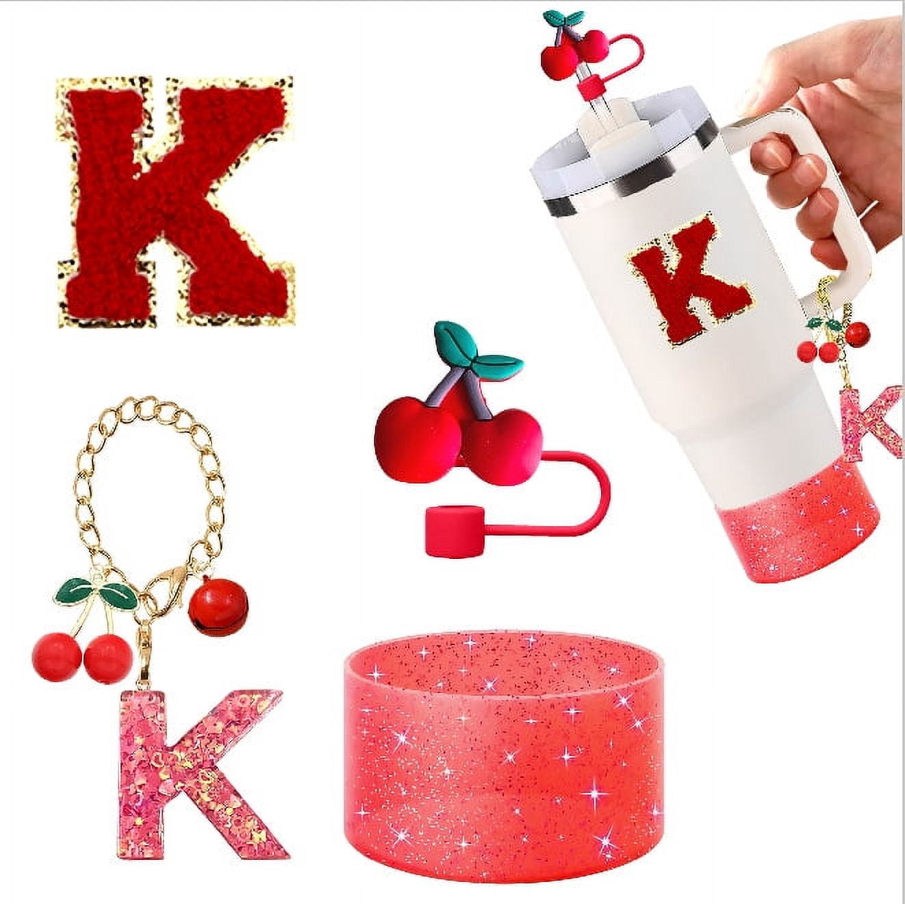 Blue cup holder resin sequin flower tassel cup chain cute straw hat ...
