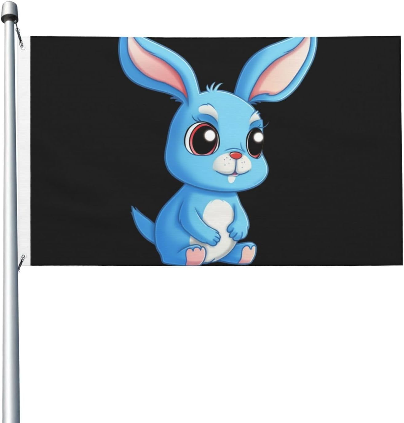 Blue eyes rabbit cartoon Garden Flag Welcome Flags for Outside Holiday ...