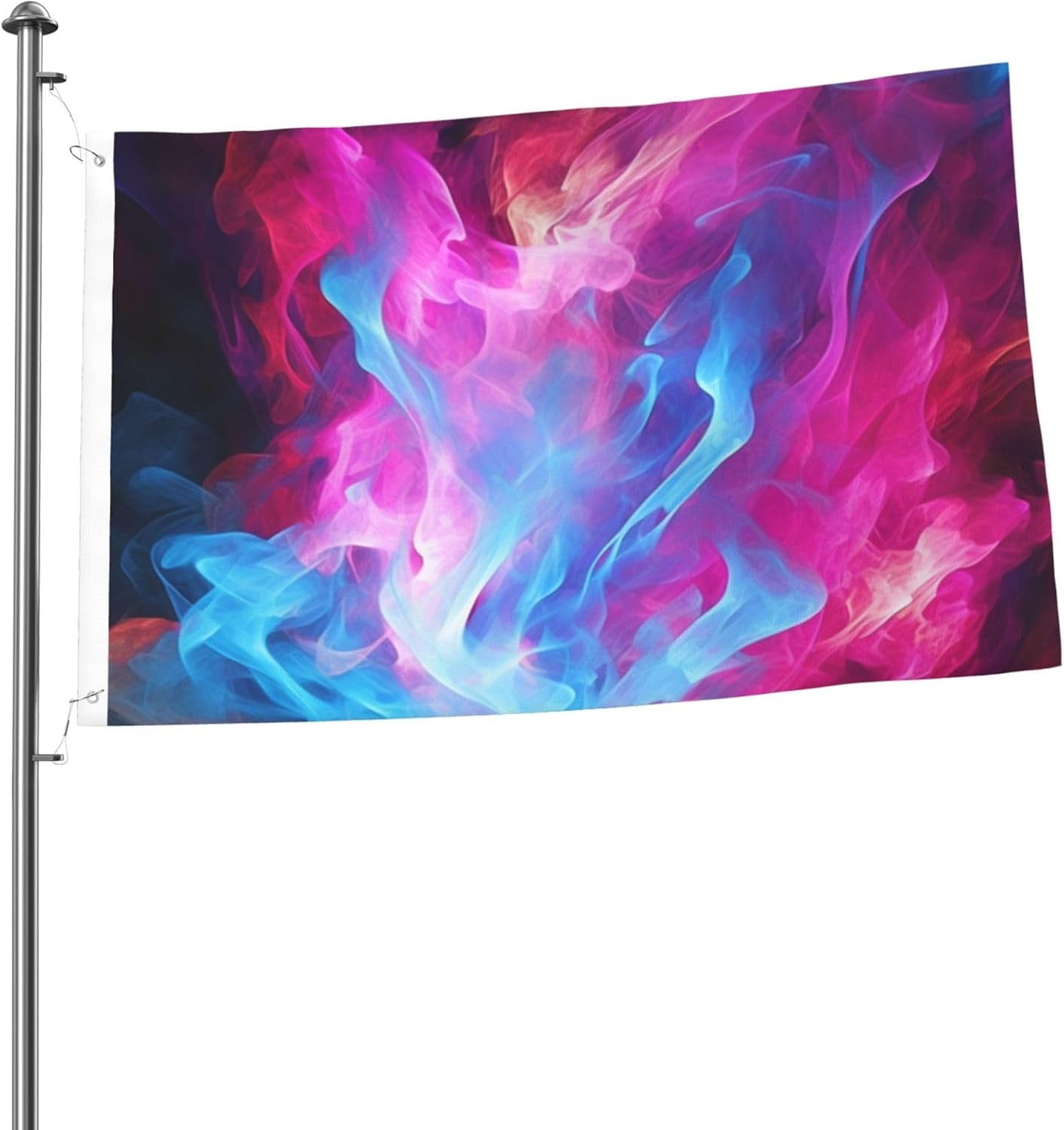 Blue fire Garden Flags Holiday Banner with Brass Grommets Large Welcome ...