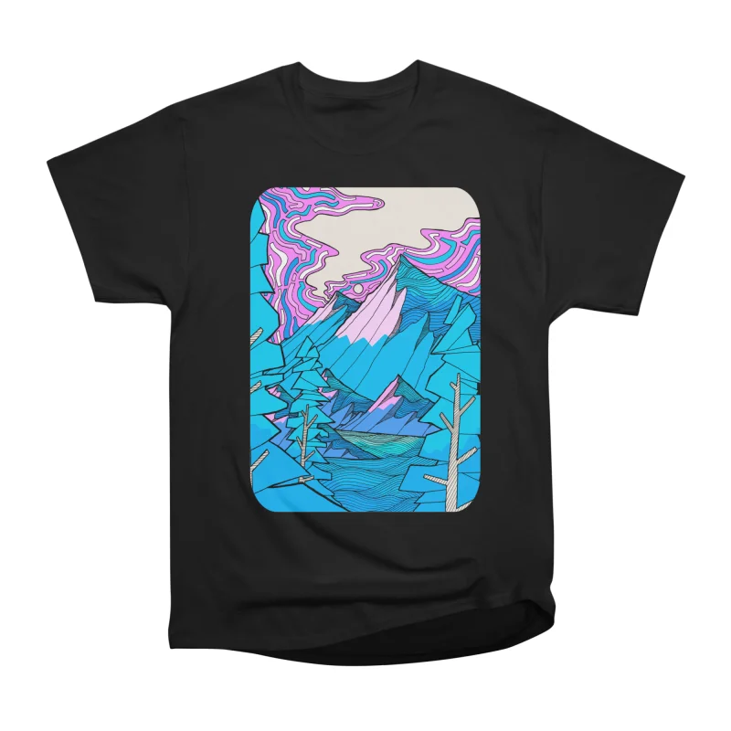 Blue forest lake T-Shirt Tee Gift For Him Merch For Her Apparel For ...