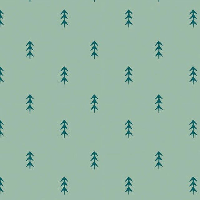 Blue green pine trees fabric, Simple Defoliage by Art Gallery Fabrics ...