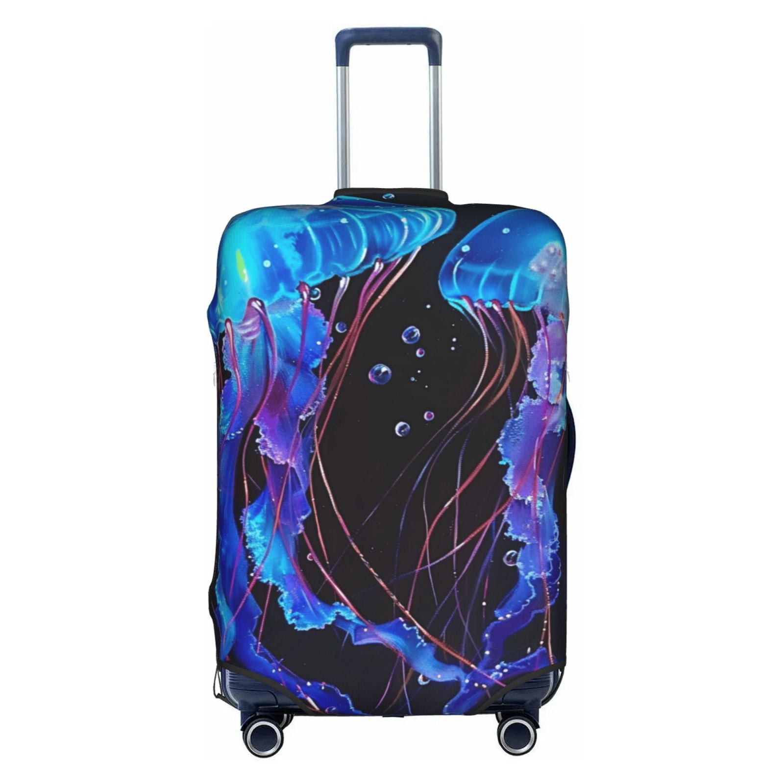 Blue jellyfish in dark waters Trolley Case s All-inclusive Model ...
