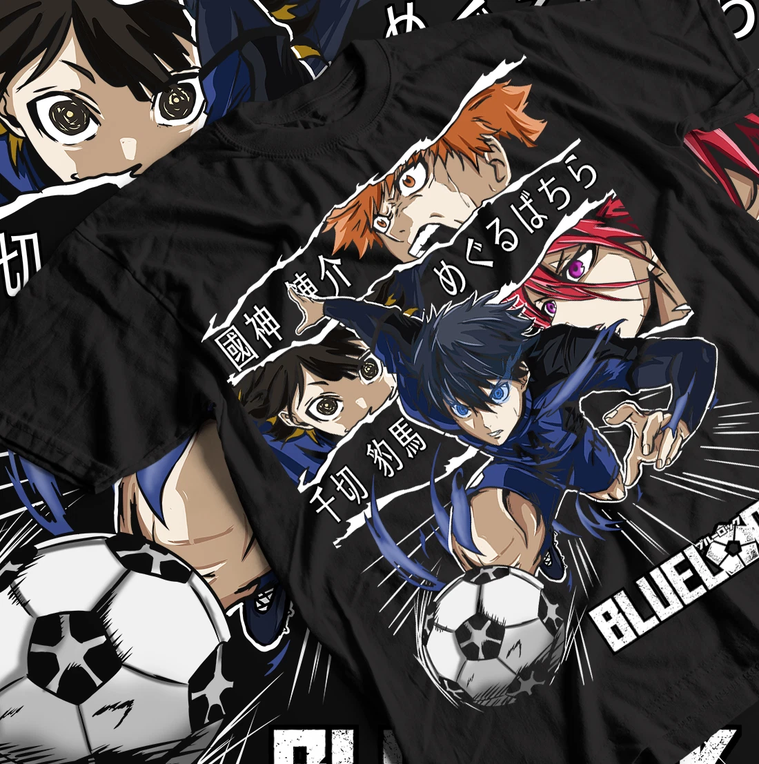 Blue lock T-shirt Kunigami Rin Itoshi Barou Shouei Meguru Bachira Shirt All Size | eBay ...