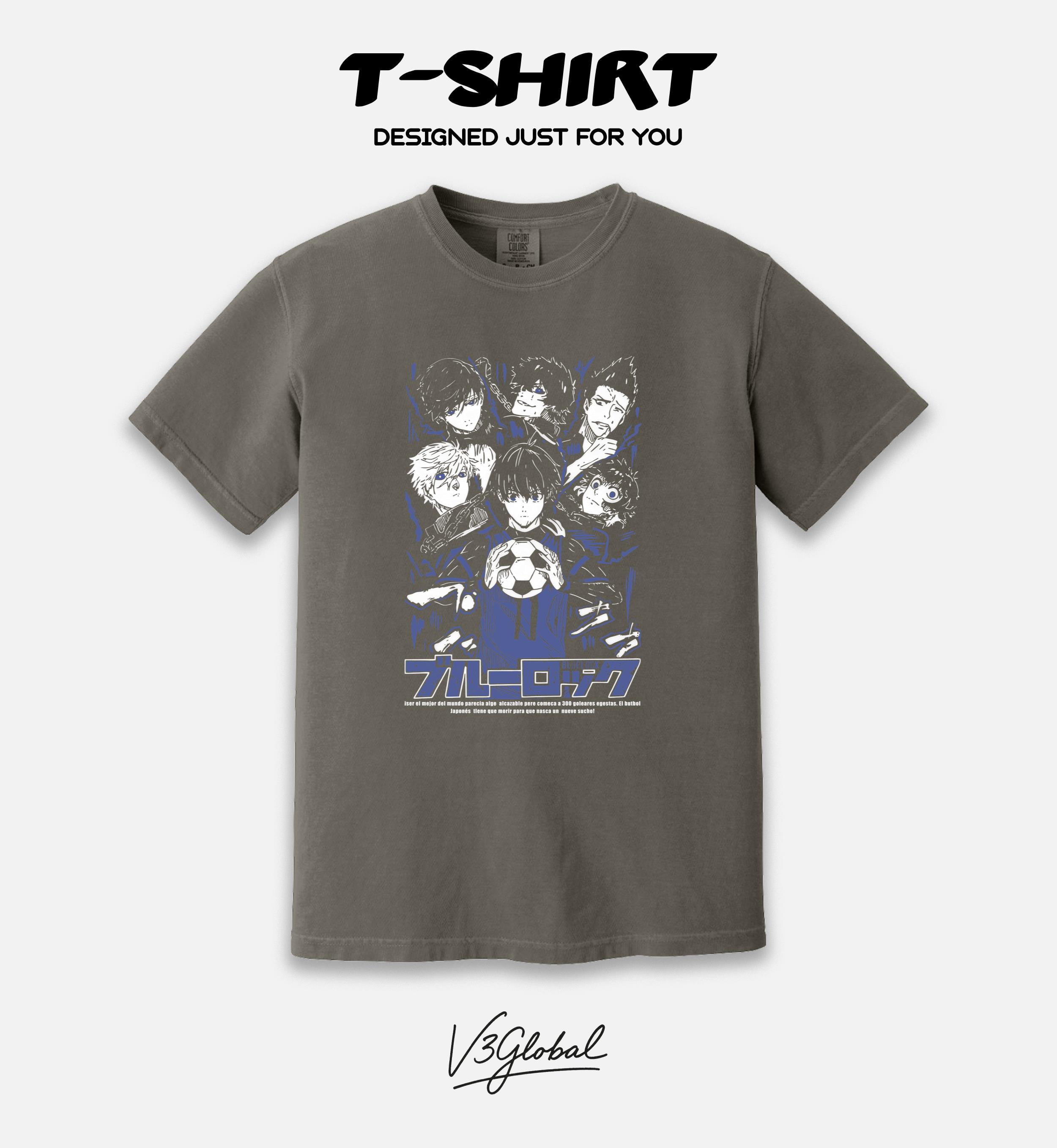 Blue lock anime Yoichi Isagi Comfort Color T-Shirt Soccer Manga, for ...