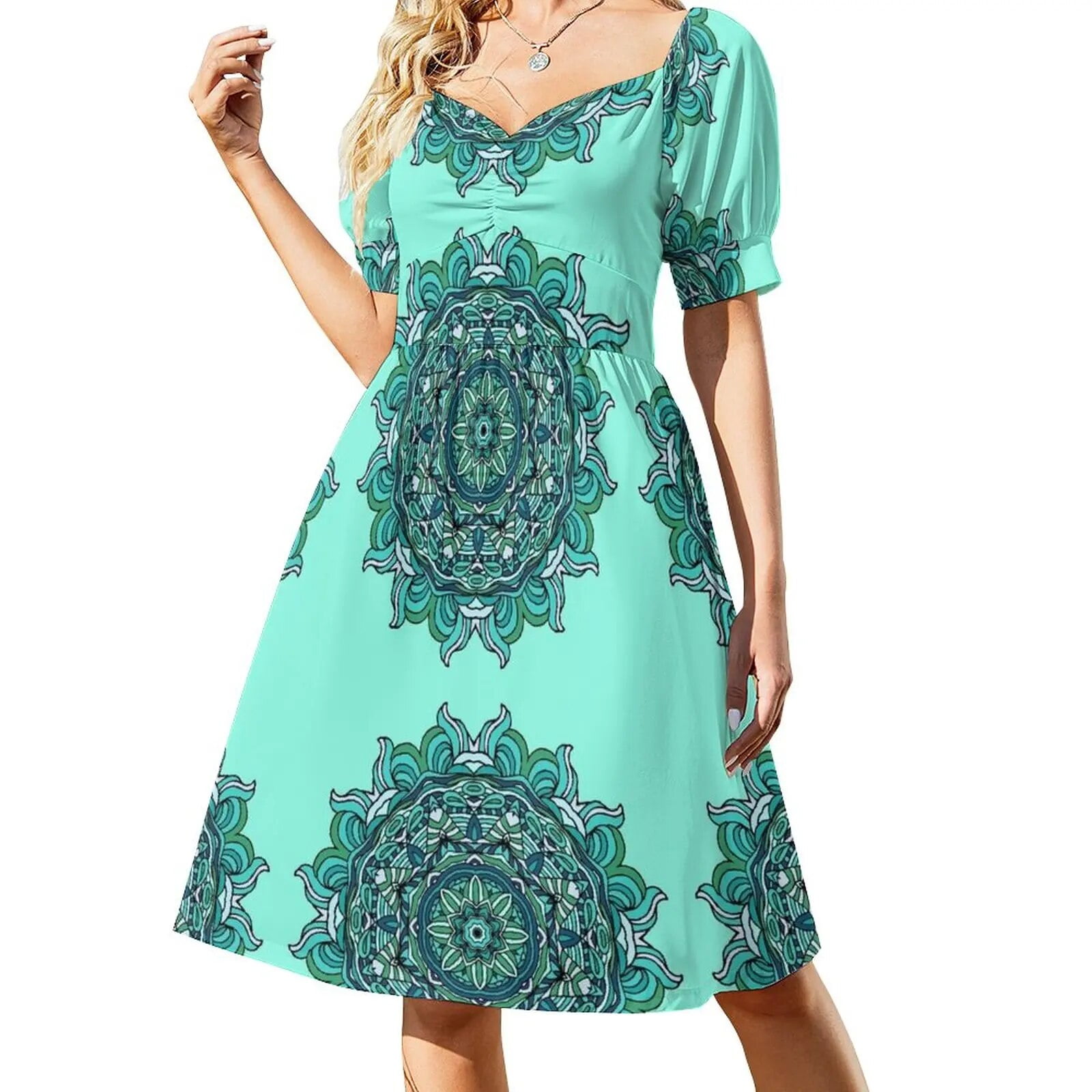 Blue mandala Dress Summer dresses for women women's fashion dresses ...