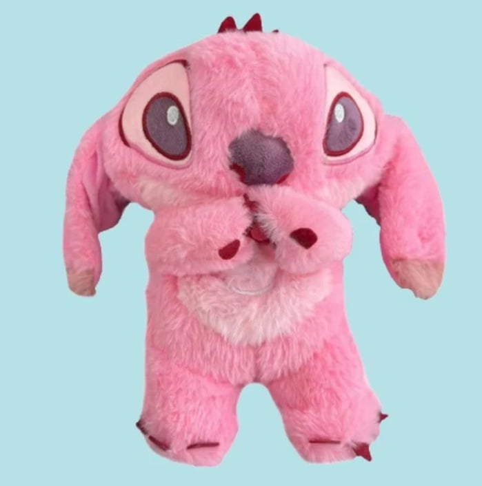 Blue moving ears Stitch plush doll pink moving ears Stitch toy baby ...