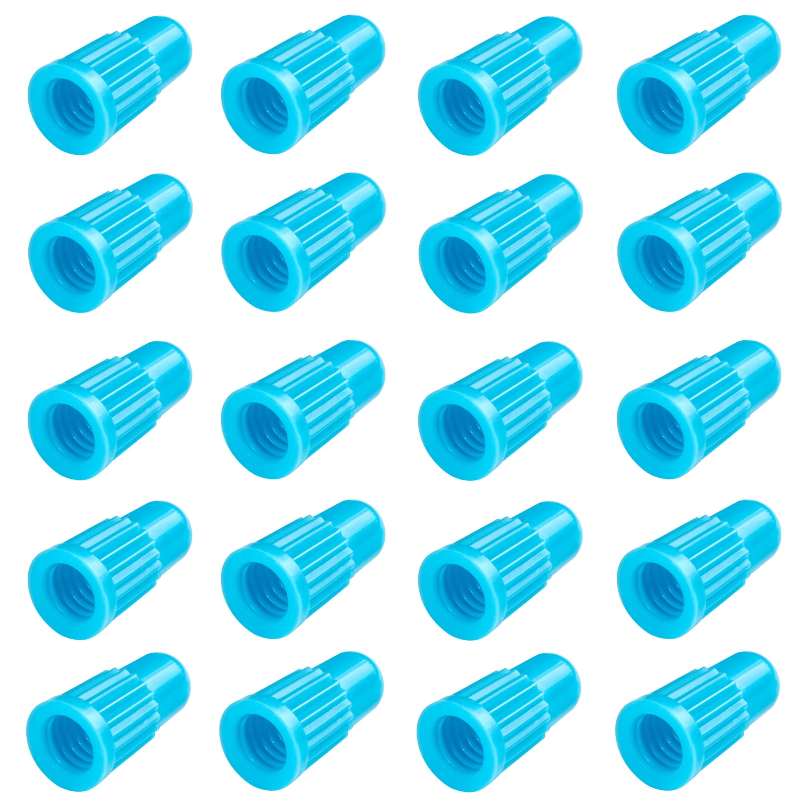 Blue presta valve stem caps plastic bike tire caps air dust stem covers ...