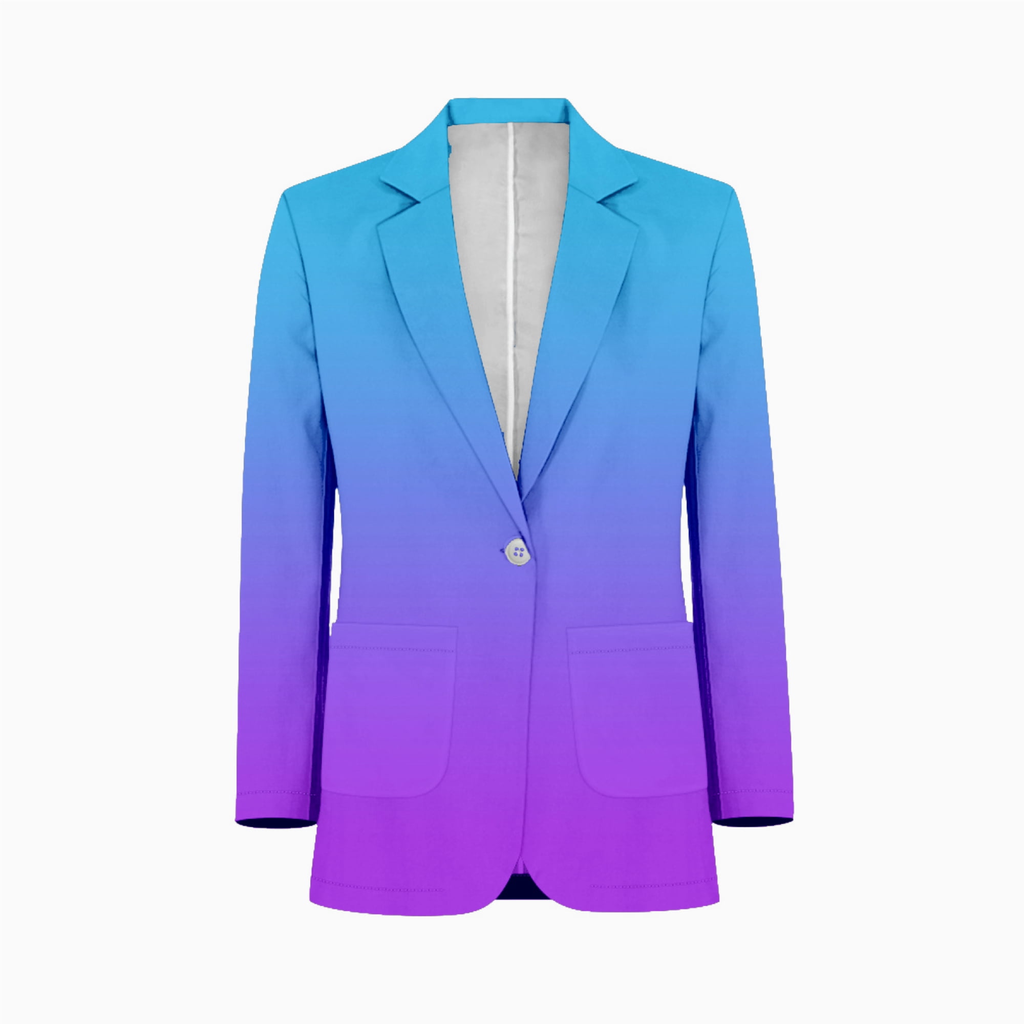 Blue purple gradient Customized Men's Suits full man Shawl Collar ...