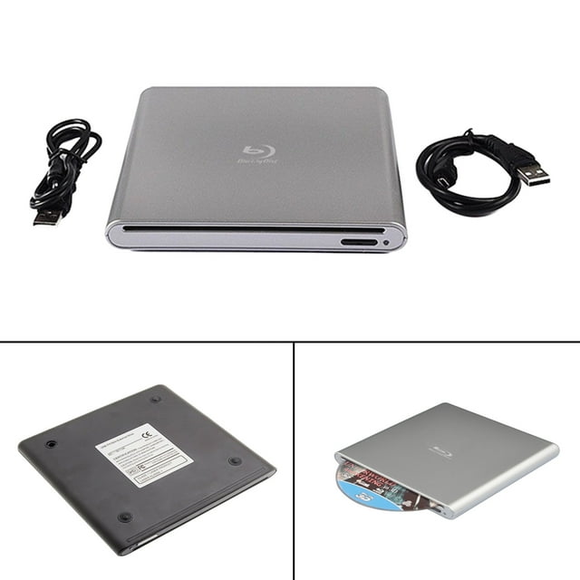 Burner USB External BD-R BD DVD CD RW Disc Writer Laptop Movie Player - Walmart.com