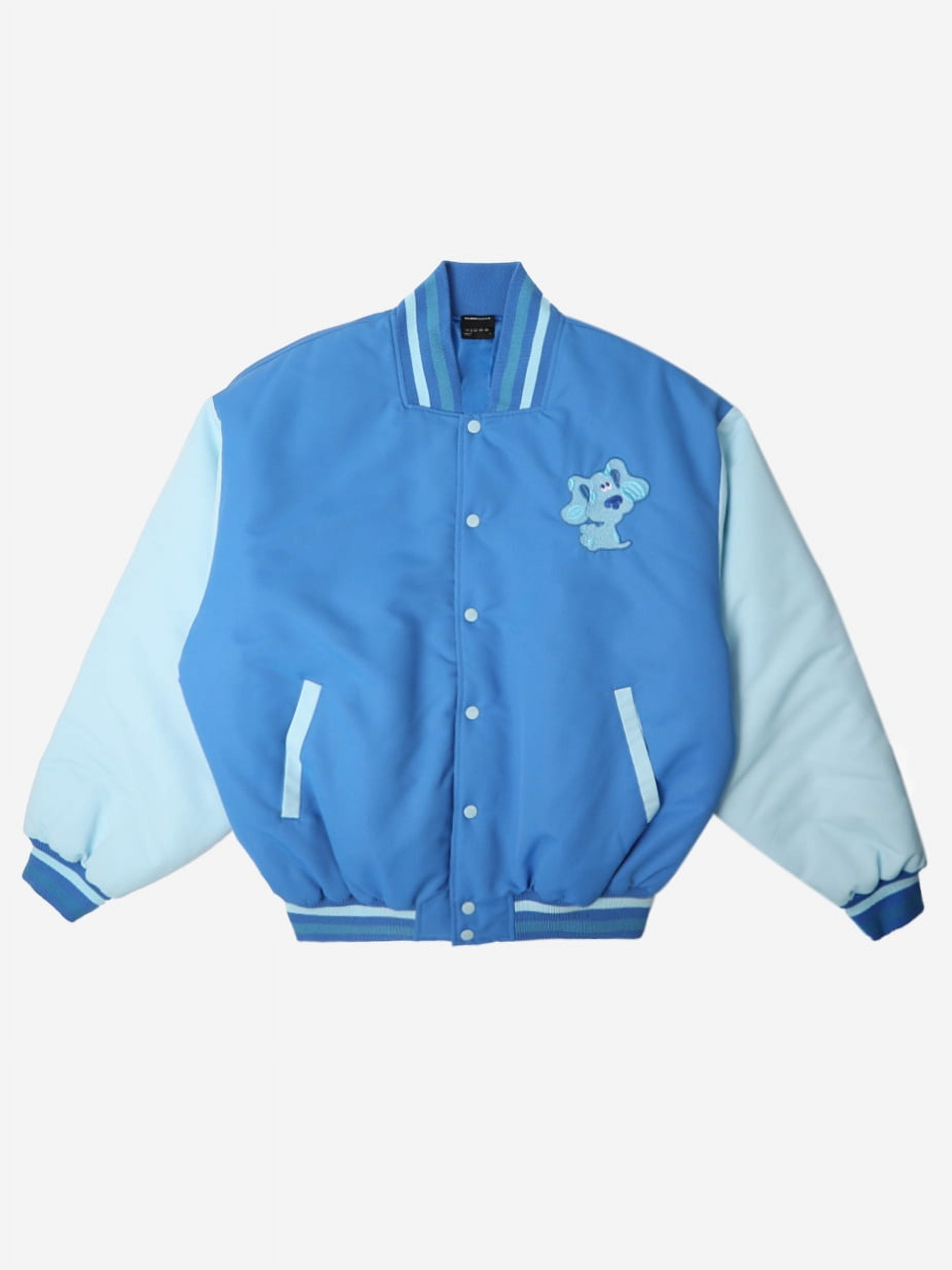 Blue's Clues Embroidered Blue Long Sleeve Varsity Jacket -XS - Walmart.com