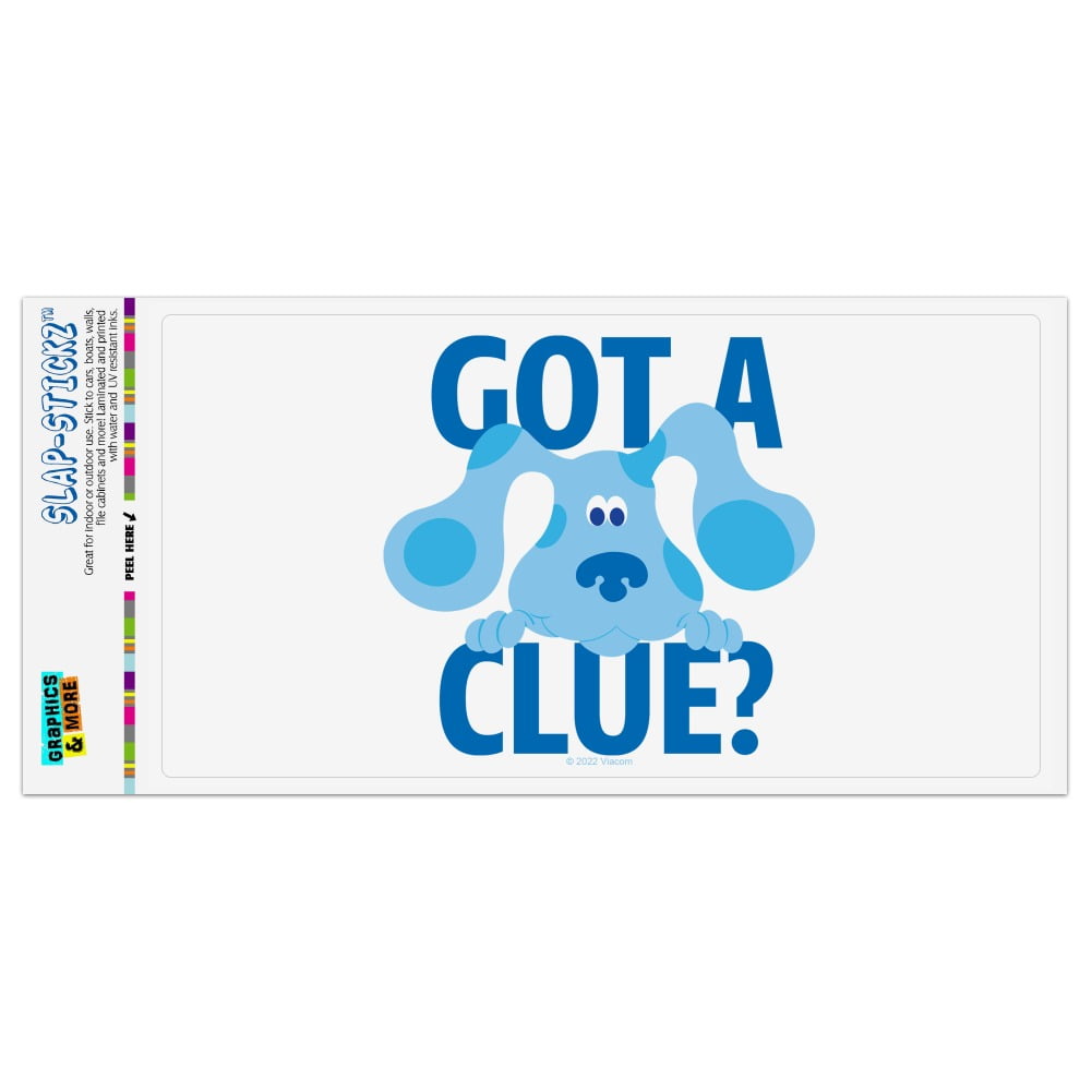 Blue's Clues Got a Clue Automotive Car Window Locker Bumper Sticker ...