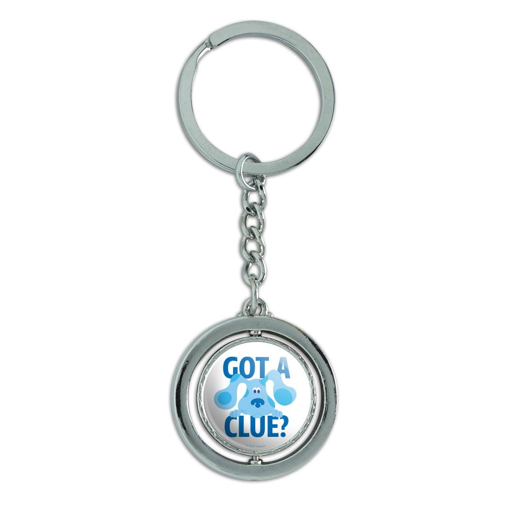 Blue's Clues Got a Clue Keychain Spinning Round Chrome Plated Metal ...