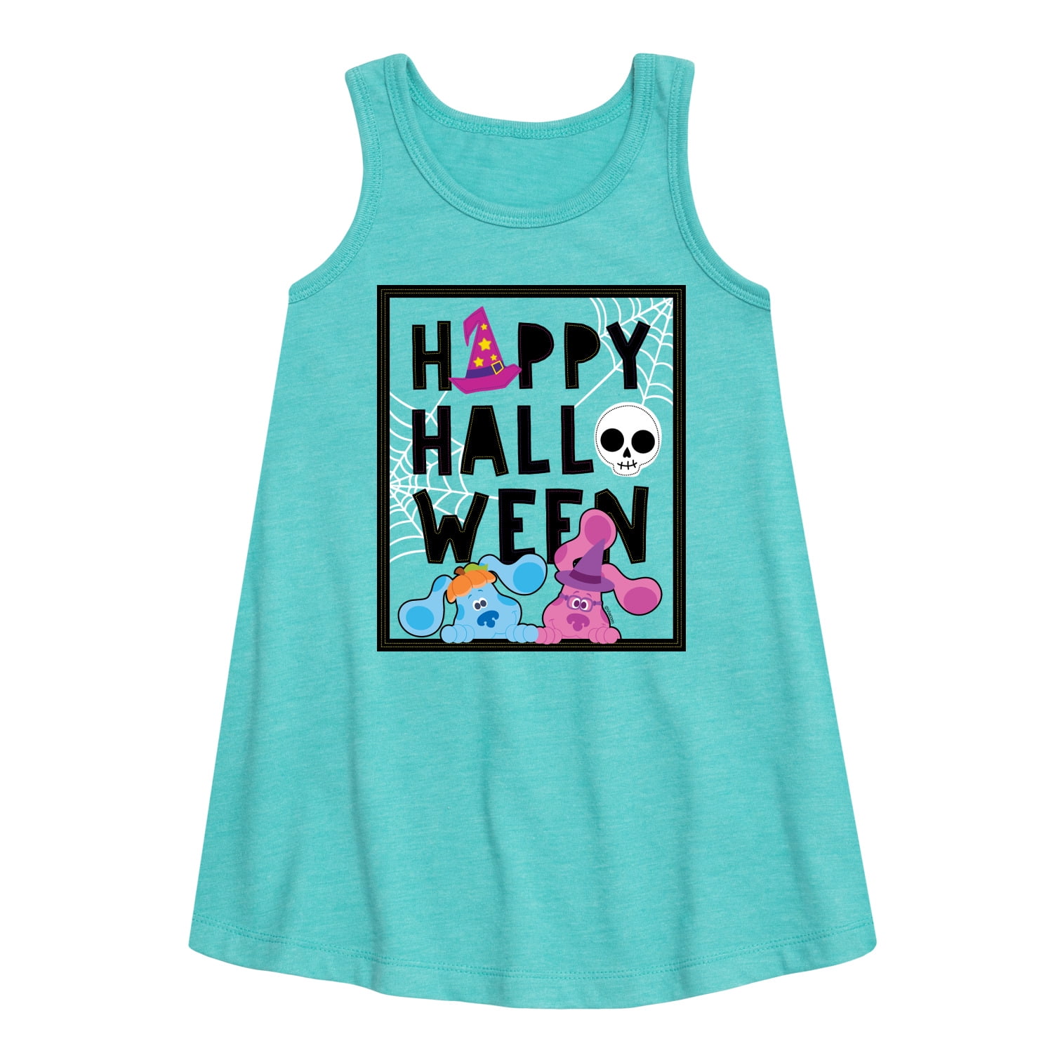 Blue s Clues Happy Halloween Toddler And Youth Girls A line Dress blue-s-clues-happy-halloween-toddler-and-youth-girls-a-line-dress