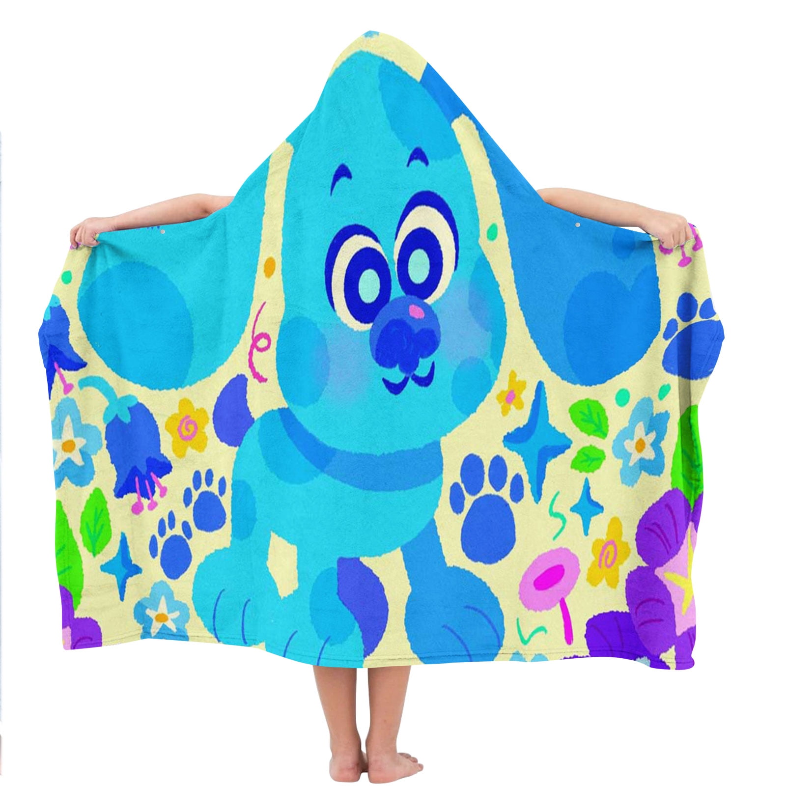 Blue's Clues Hooded Kids Beach Towels Toddler Microfiber Bath Hat Swim ...