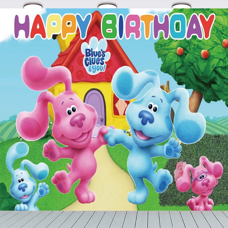 Blue's Clues Party Supplies for Photography Taspestry Post Backdrop Banner Background Birthday ...