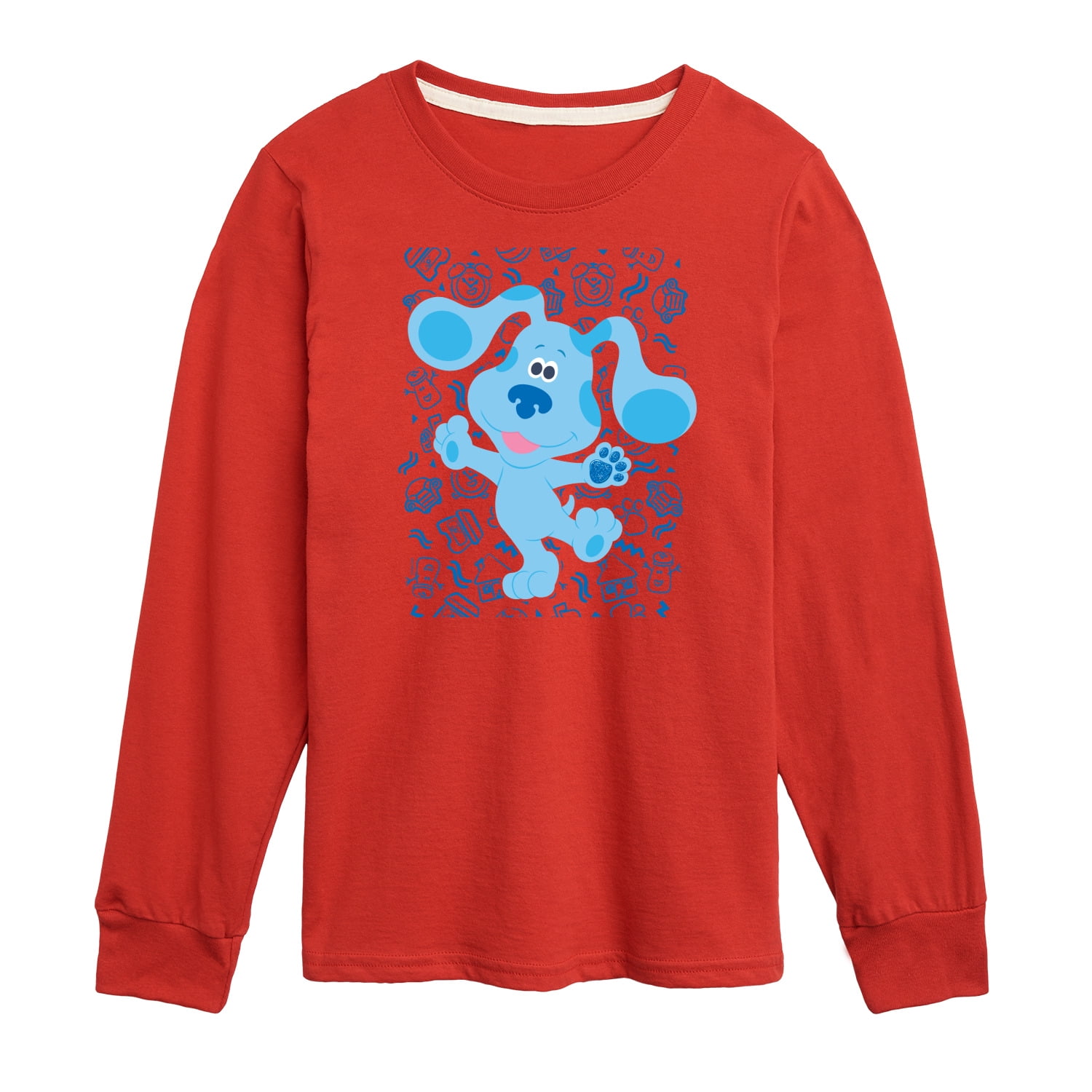 Blue's Clues & You! - Blue Waves Hello - Toddler & Youth Long Sleeve ...