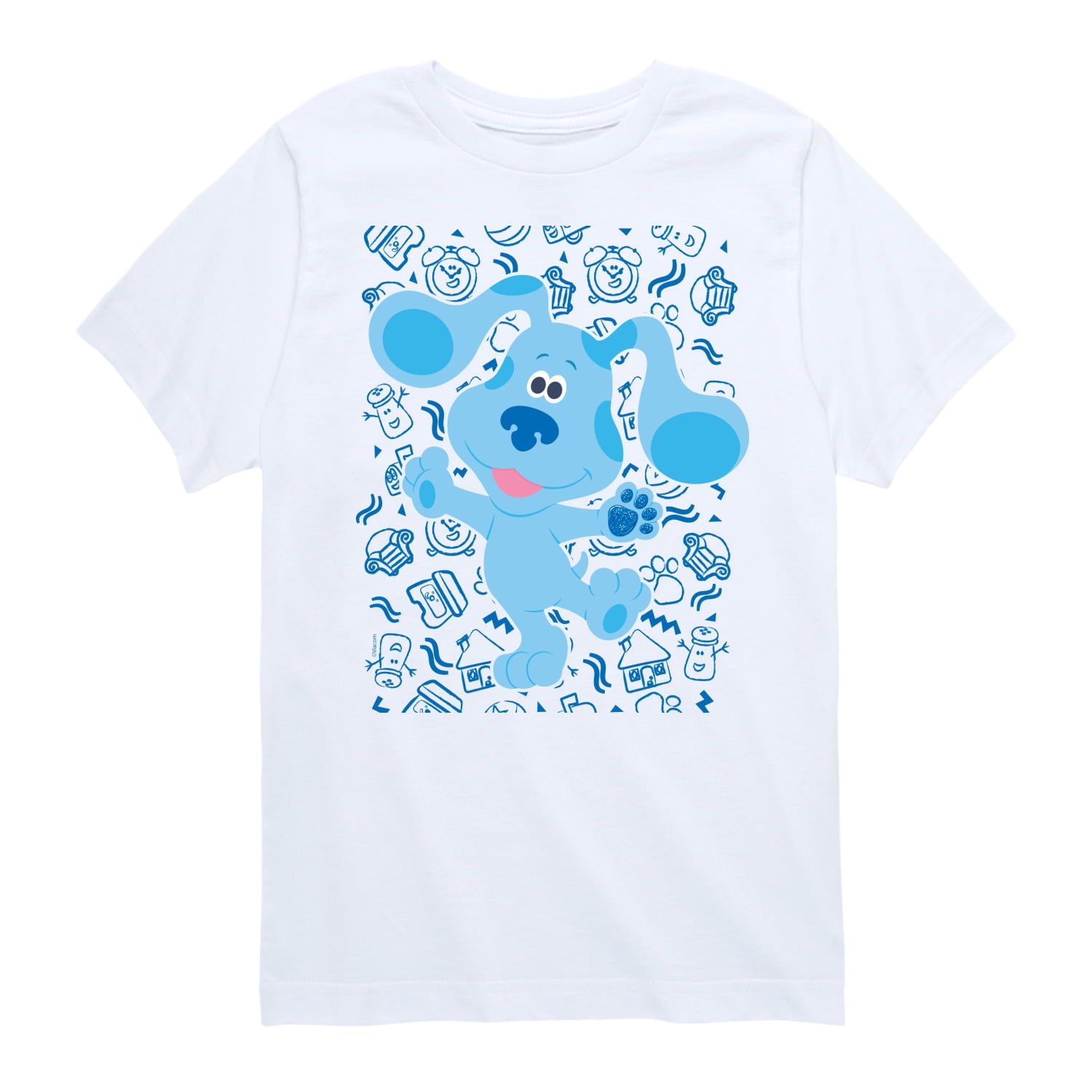 Blue's Clues & You! - Blue Waves Hello - Toddler & Youth Short Sleeve ...