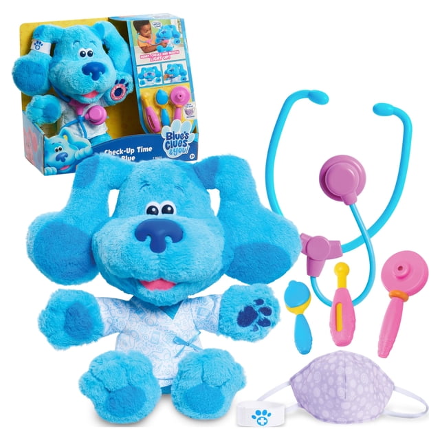 Blues Clues Check-Up Time Blue Plush Doctor Set for Preschool - Walmart ...