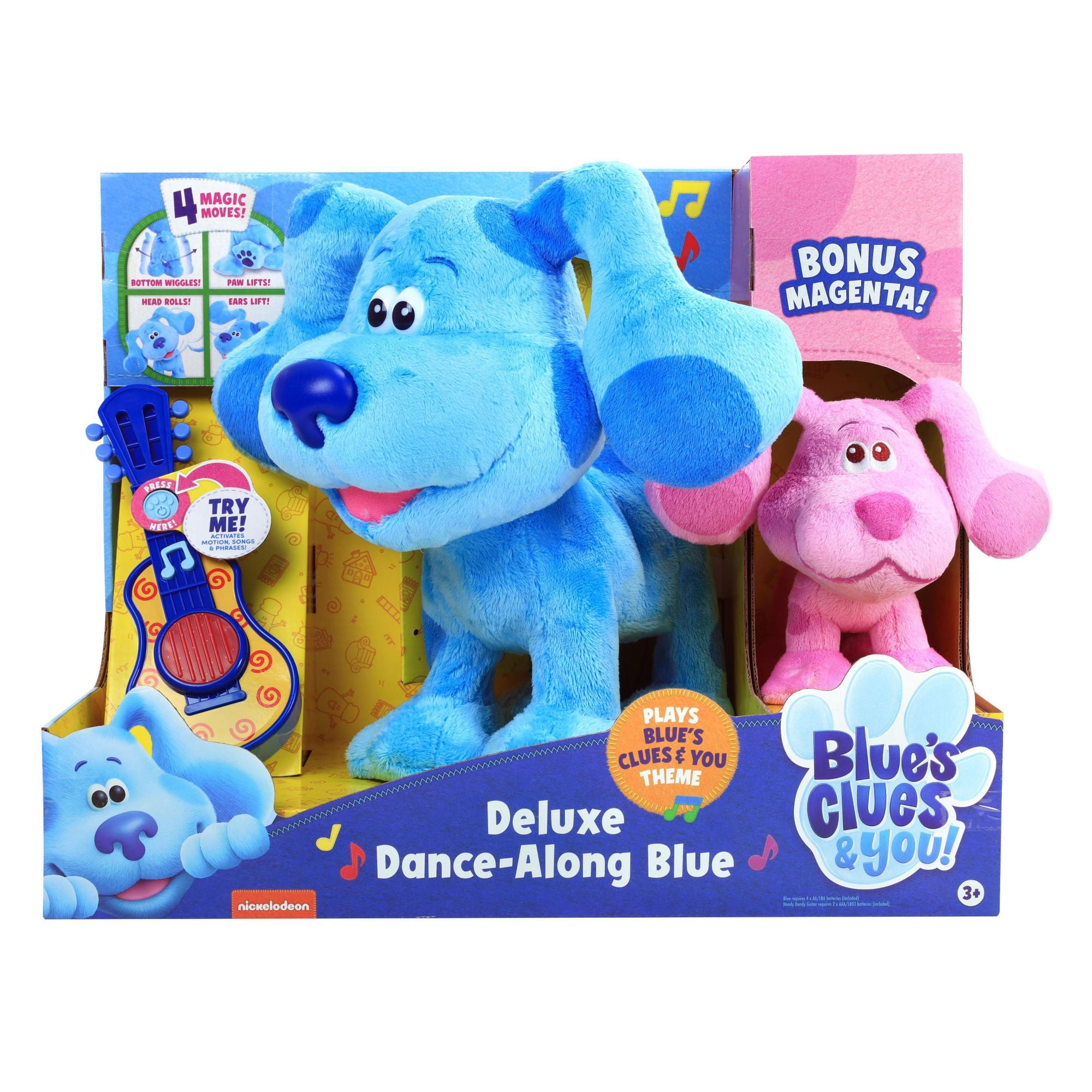 Blue's Clues & You! Deluxe Dancing Blue & Magenta - Walmart.com