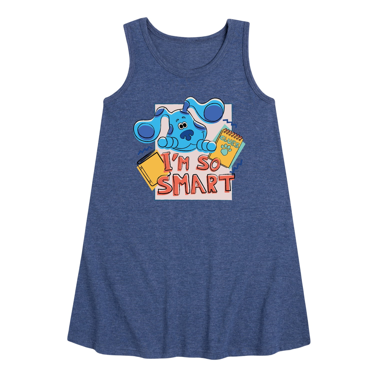 Blue's Clues & You! - I'm So Smart - Toddler & Youth Girls A-line Dress ...
