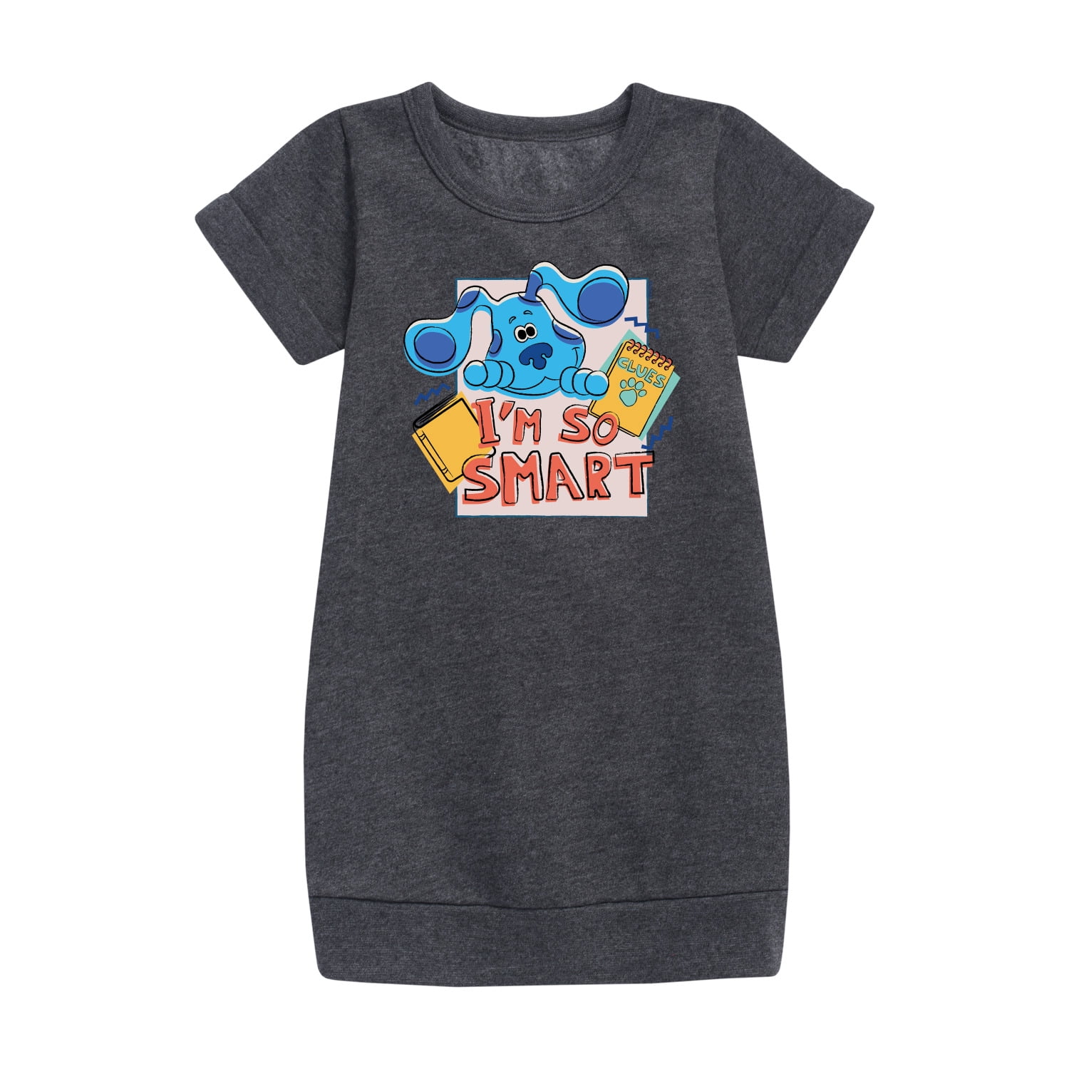 Blue's Clues & You! - I'm So Smart - Toddler & Youth Girls Fleece Dress ...