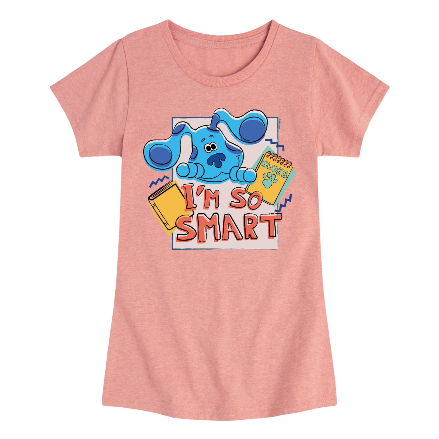 Blue's Clues & You! - I'm So Smart - Toddler & Youth Girls Short Sleeve ...